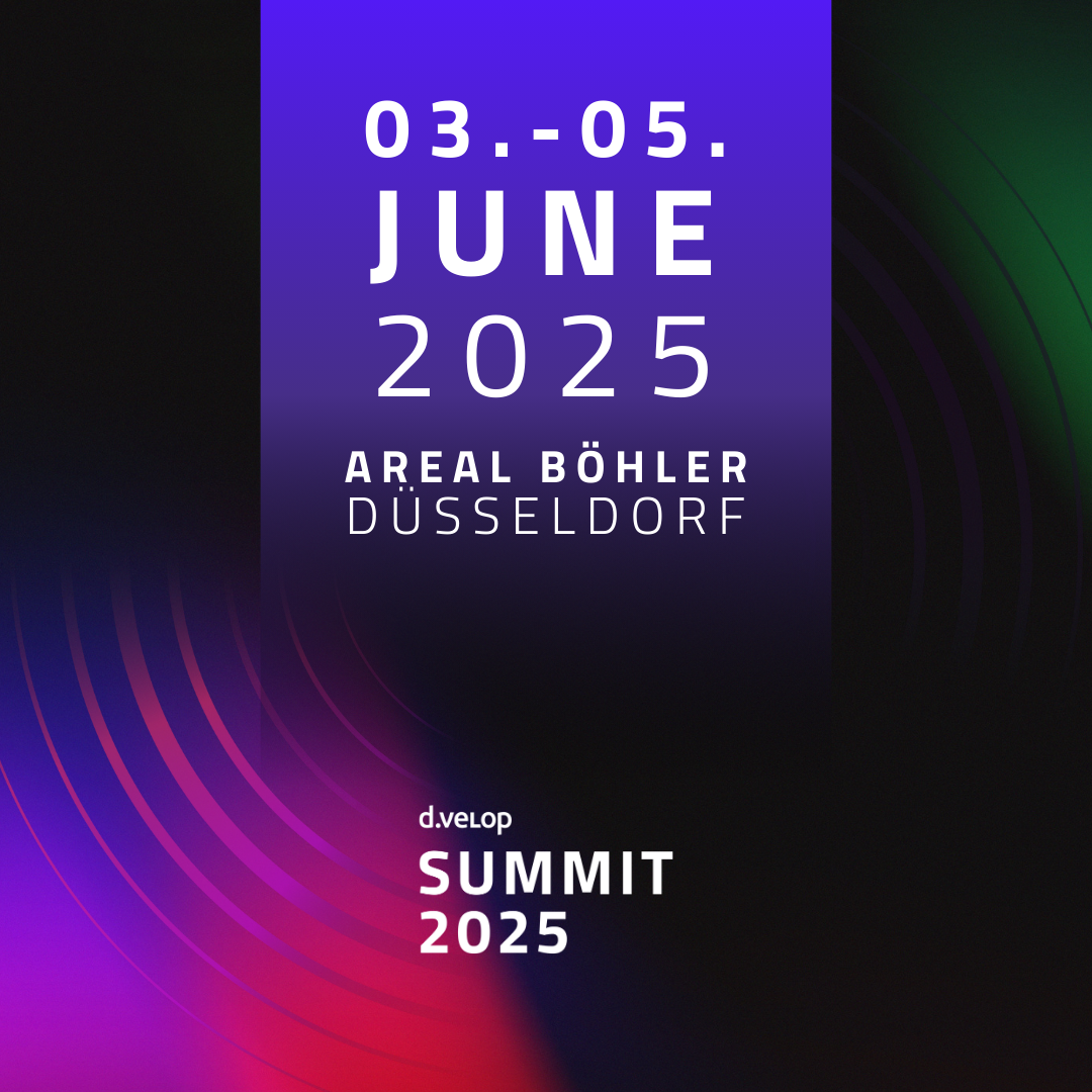 d.velop summit | 3rd - 5th June 2025 in Düsseldorf